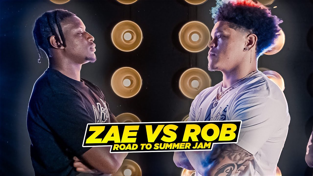 Rob vs Zae... The BIGGEST 1v1 Game In YouTube Basketball HISTORY | Road ...